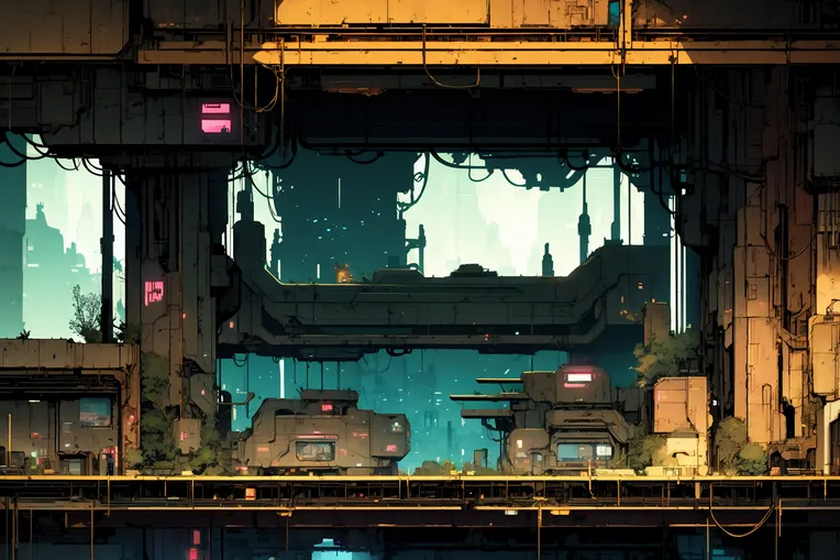 YLT| 横版游戏场景设计（第一版）-LoRA-叶绿体-LiblibAI