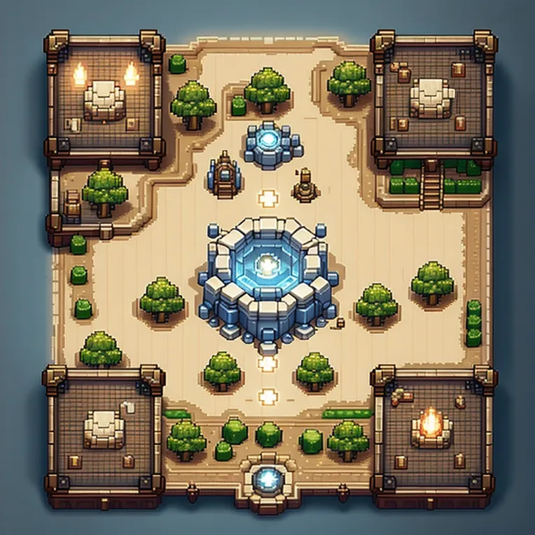 RPG Tile Map-LoRA-LeeZhao-LiblibAI