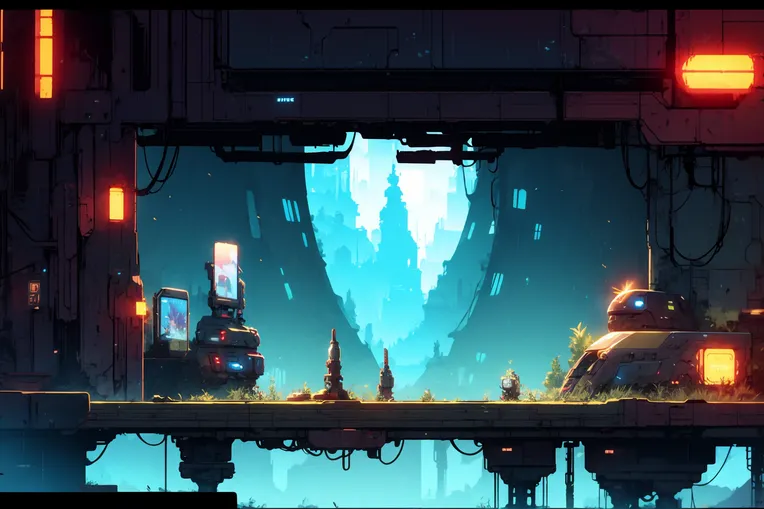 YLT| 横版游戏场景设计（第一版）-LoRA-叶绿体-LiblibAI