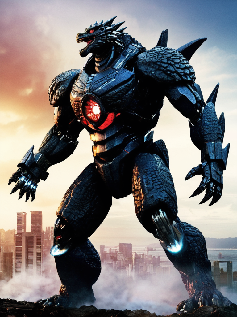 SDXL环太平洋风格机甲-LoRA-没有蛀牙-LiblibAI