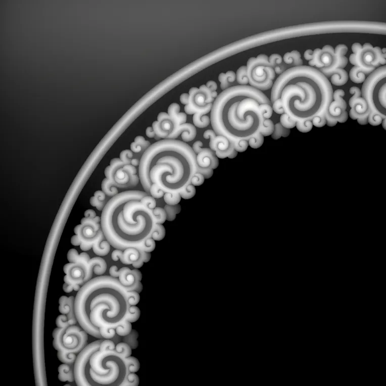 2D线稿转3D浮雕-家具花纹-LoRA-小鱼-LiblibAI