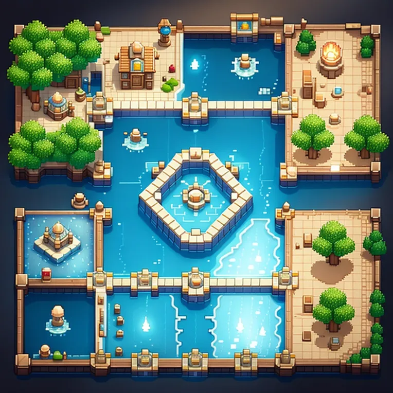 RPG Tile Map-LoRA-LeeZhao-LiblibAI