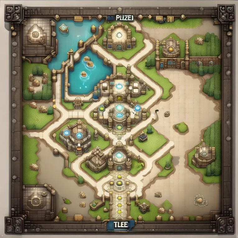 RPG Tile Map-LoRA-LeeZhao-LiblibAI